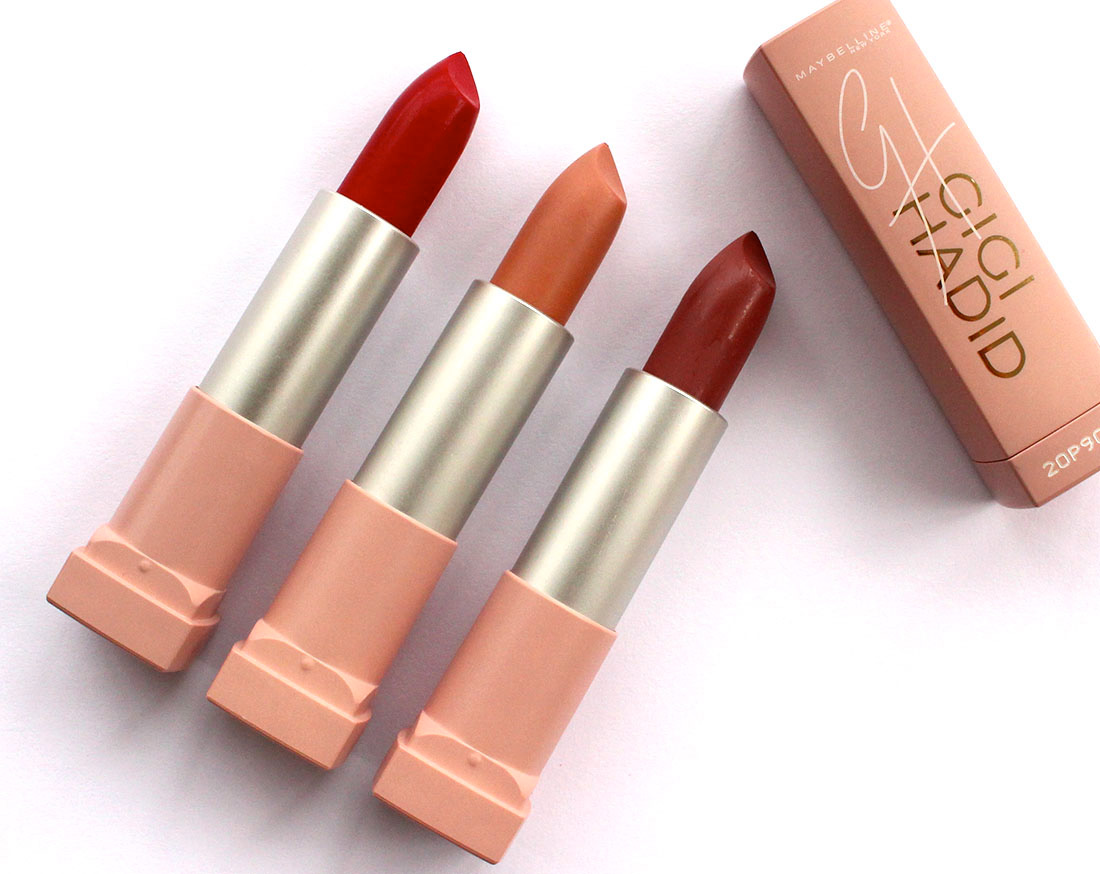 Maybelline X Gigi Hadid Lipsticks Review And Swatches Makeup Your Mind