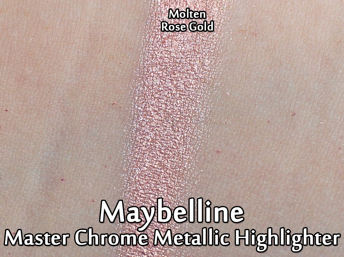 Maybelline Master Chrome in Molten Rose Gold (Review & Swatches ...